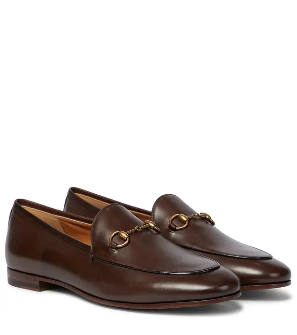 Gucci Jordaan Leather Loafers