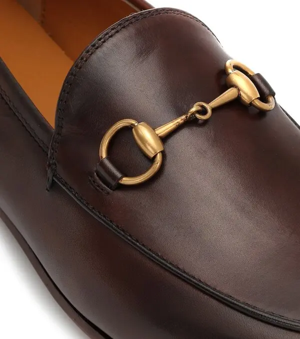 Gucci Jordaan Leather Loafers