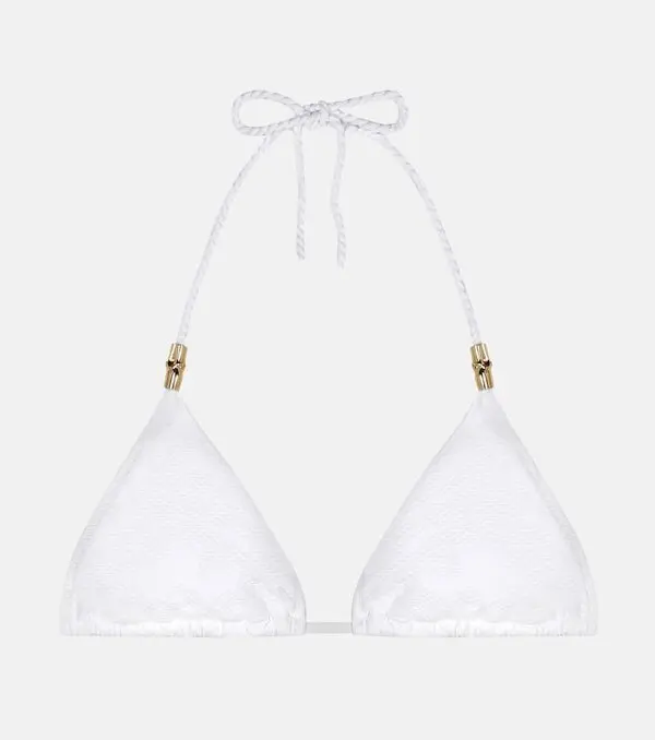 Heidi Klein Core Triangle Bikini Top - White