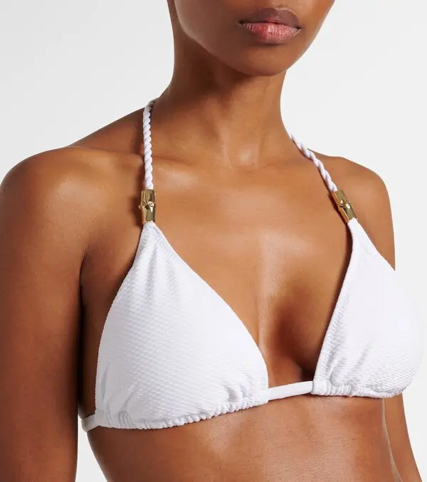 Heidi Klein Core Triangle Bikini Top - White