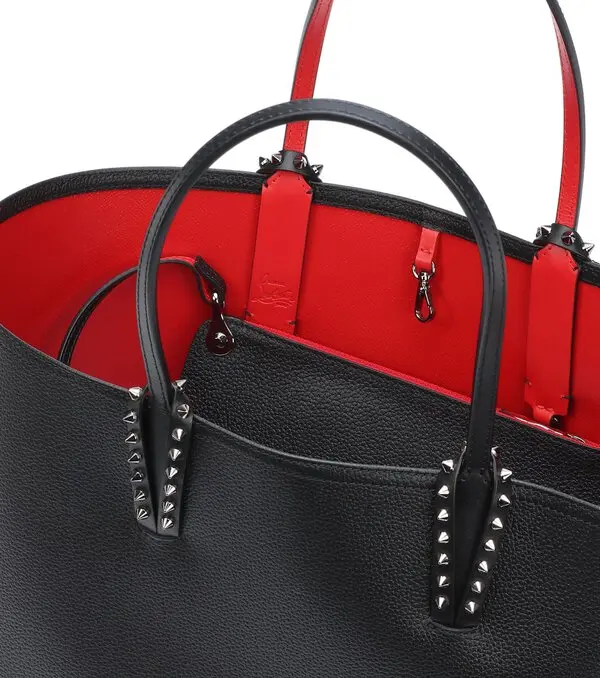 CHRISTIAN LOUBOUTIN Cabata Leather Tote - Black