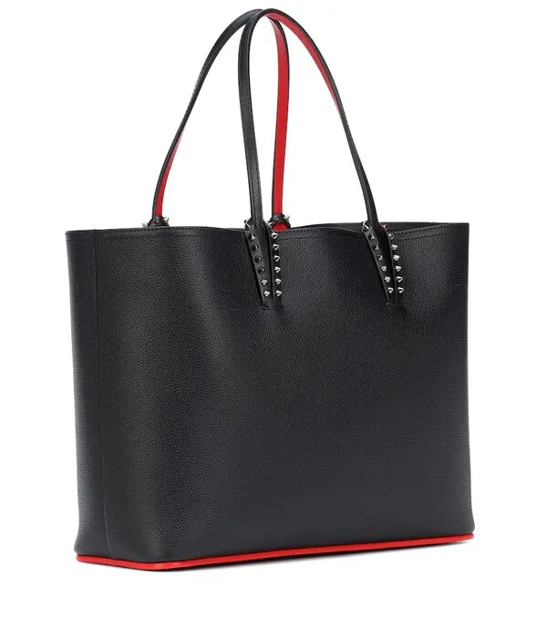 CHRISTIAN LOUBOUTIN Cabata Leather Tote - Black