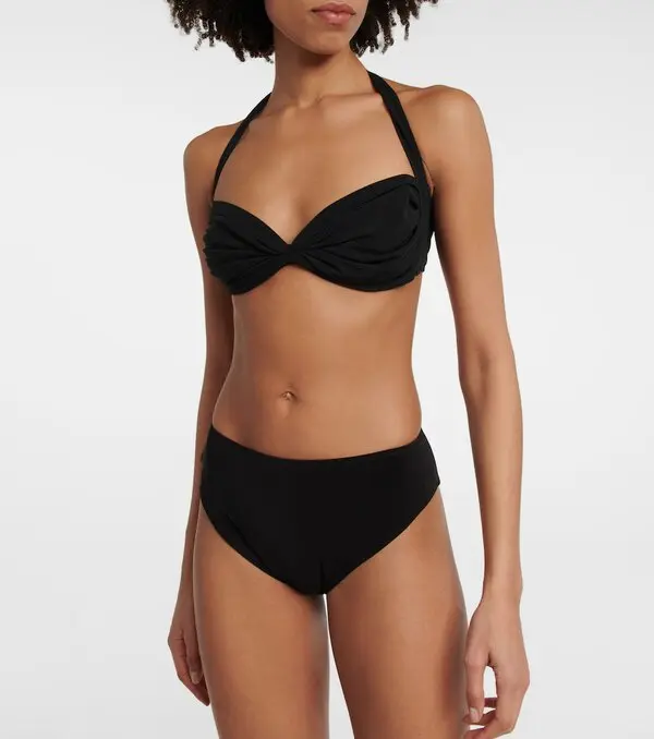 Norma Kamali Bill Bra Bikini Top - Black