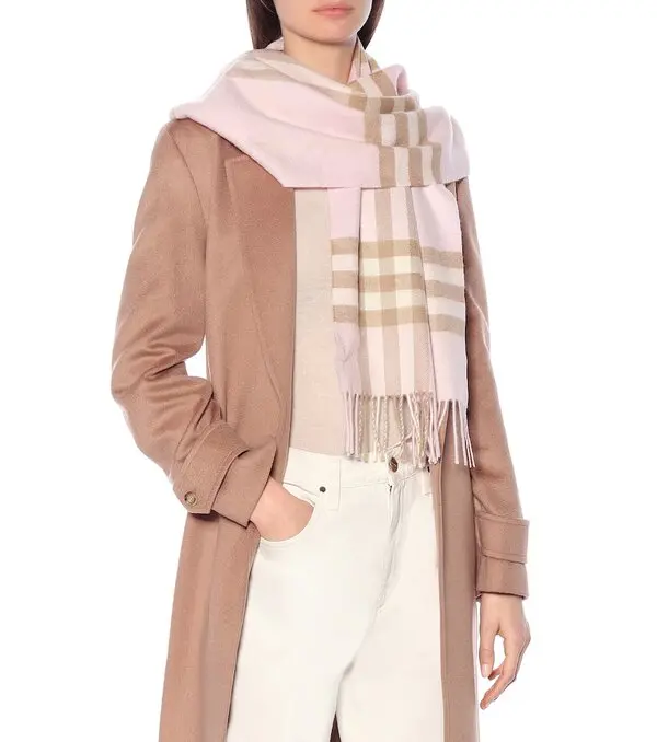 Burberry Check Cashmere Scarf
