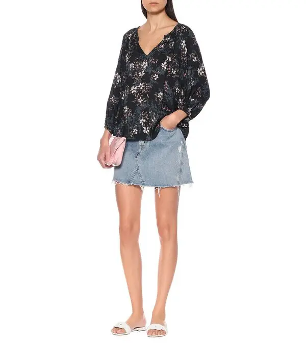 Velvet By Graham & Spencer Valeria Floral Blouse