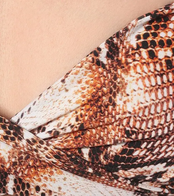 Melissa Odabash Martinique Snake-effect Bikini Top