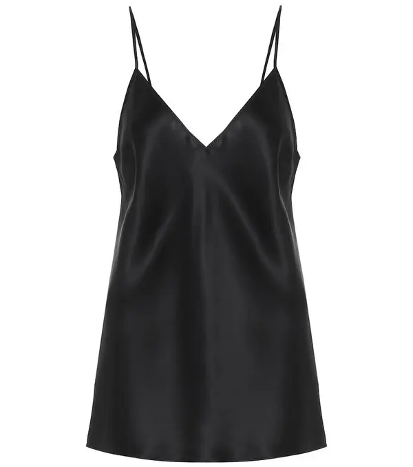 JOSEPH Silk-satin Camisole - Black