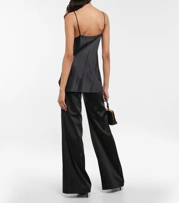 JOSEPH Silk-satin Camisole - Black