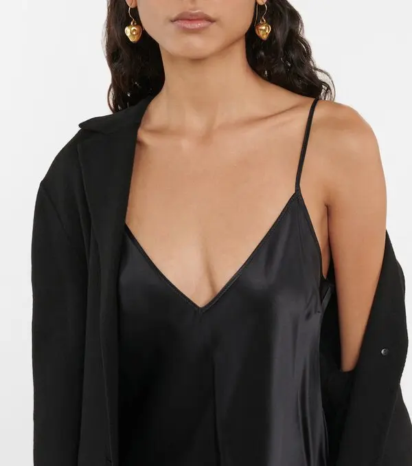 JOSEPH Silk-satin Camisole - Black