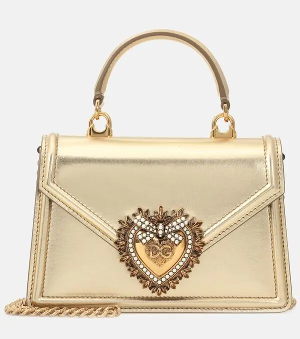 Dolce & Gabbana Devotion Leather Shoulder Bag