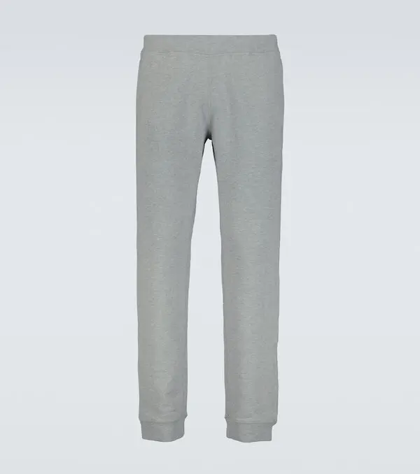 Sunspel Cotton Loopback Sweatpants - Grey