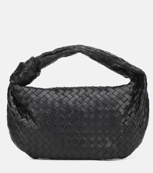 Bottega Veneta Jodie Intrecciato Leather Tote Bag - Black