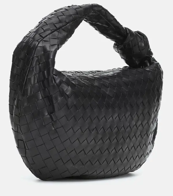 Bottega Veneta Jodie Intrecciato Leather Tote Bag - Black