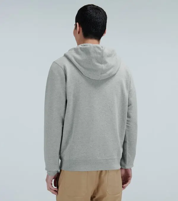 Sunspel Cotton-jersey Hooded Sweatshirt