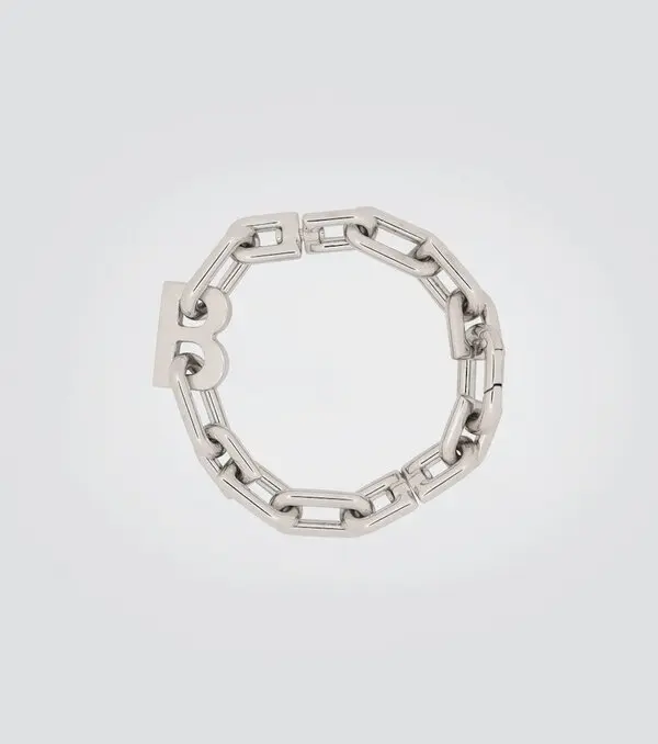 Balenciaga B Chain Bracelet - Silver