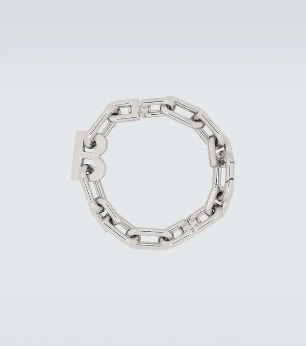 Balenciaga B Chain Bracelet - Silver
