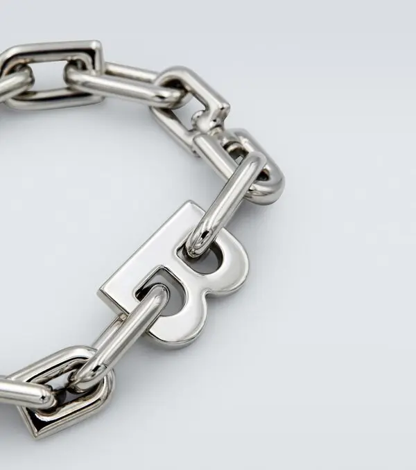 Balenciaga B Chain Bracelet - Silver