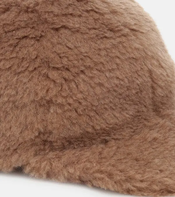 Max Mara Camel Hair And Silk Baseball Cap - Brown