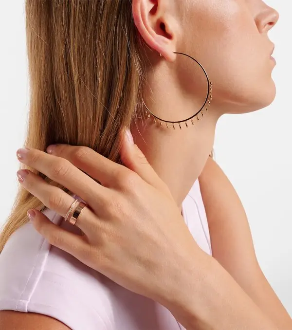 REPOSSI Berbere Module 18kt Rose And Diamond Ring