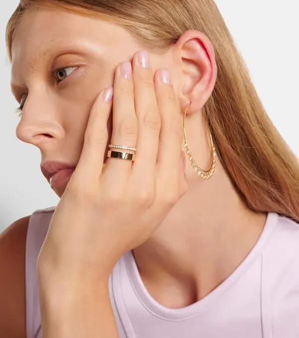 REPOSSI Berbere Module 18kt Rose And Diamond Ring - Gold