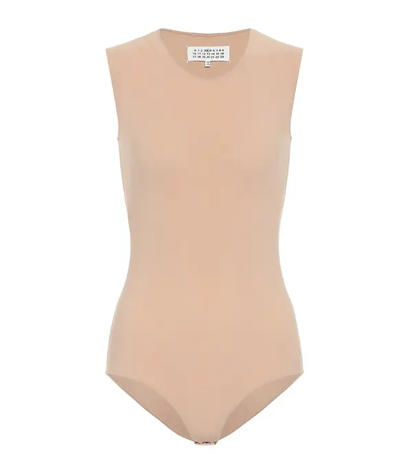 MAISON MARGIELA Sleeveless Stretch-jersey Bodysuit - Neutrals