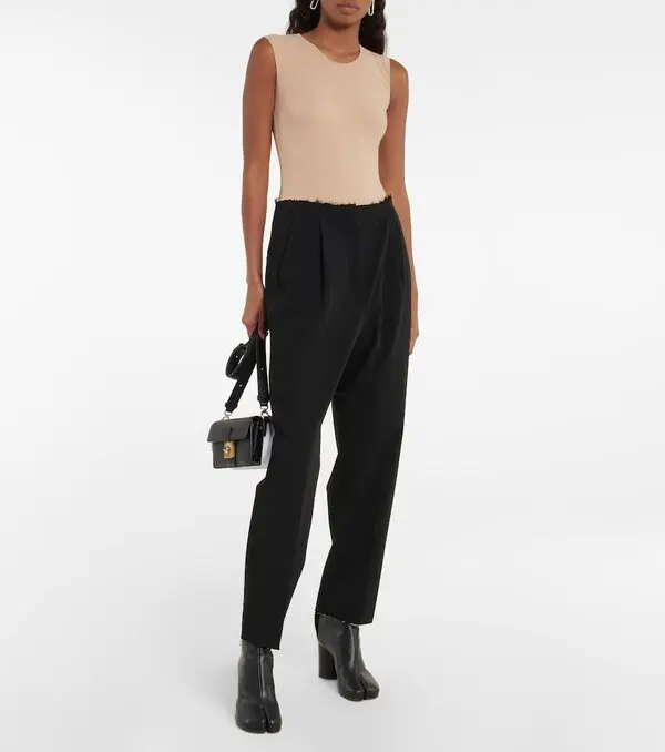 MAISON MARGIELA Sleeveless Stretch-jersey Bodysuit - Neutrals