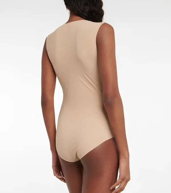 MAISON MARGIELA Sleeveless Stretch-jersey Bodysuit - Neutrals