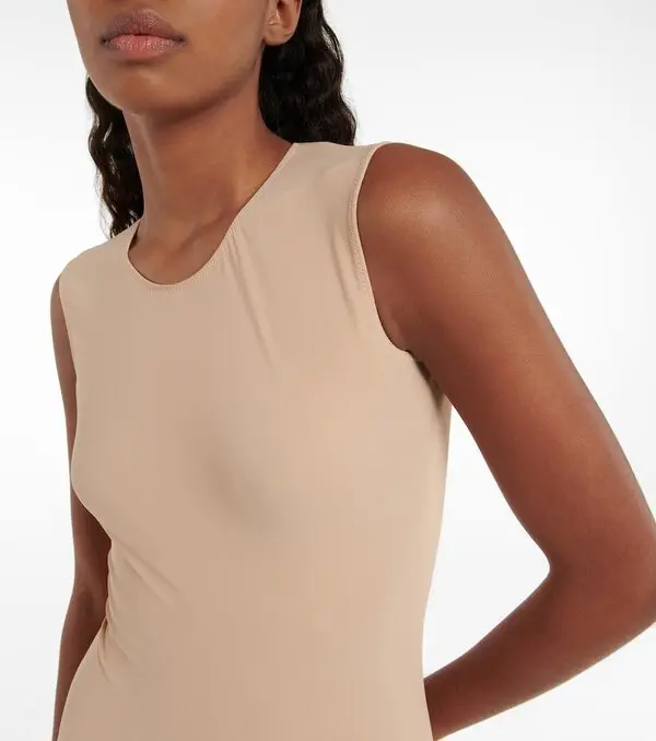 MAISON MARGIELA Sleeveless Stretch-jersey Bodysuit - Neutrals