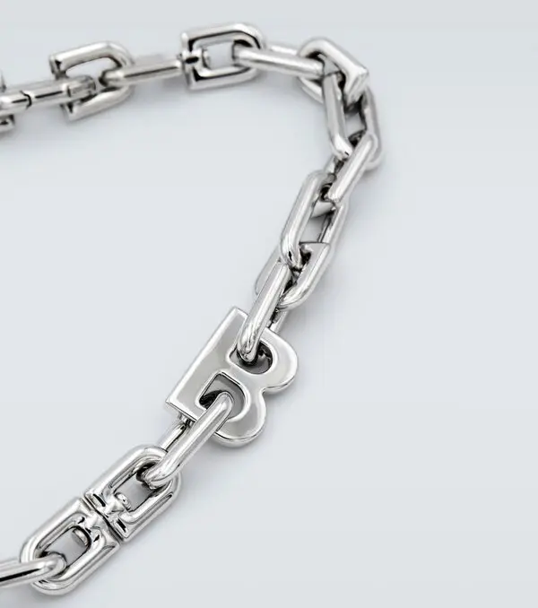 Balenciaga B Chain Thin Necklace