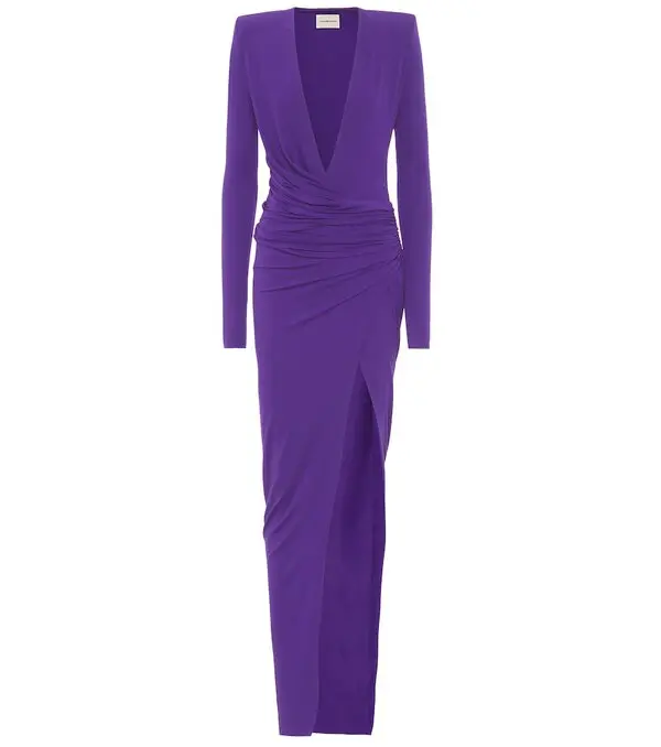 Alexandre Vauthier Exclusive To – Stretch-Jersey Gown In Purple