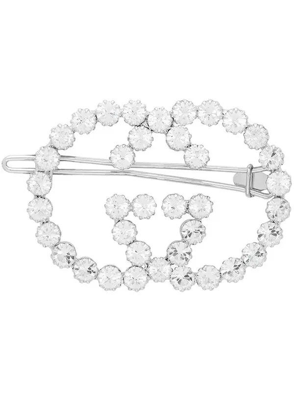 GUCCI Crystal-Embellished Hair Slide New in box made in Italy Gucci GG Marmont Crystal Embellished Hair Slide in Yellow  main image 3
