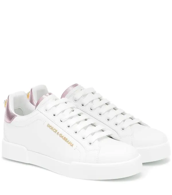 Dolce & Gabbana Portofino Leather Sneakers