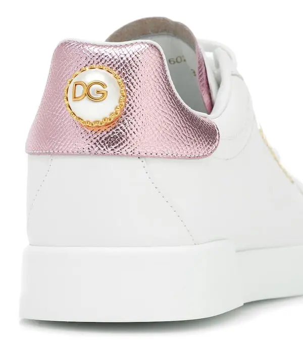 Dolce & Gabbana Portofino Leather Sneakers