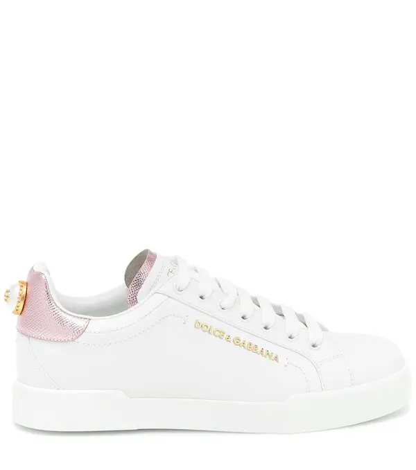 Dolce & Gabbana Portofino Leather Sneakers