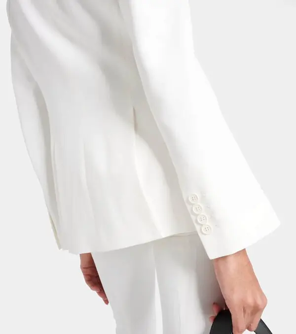 Alexander McQueen Crêpe Blazer - White