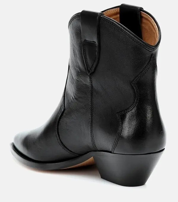 Isabel Marant Étoile Dewina Leather Ankle Boots - Black