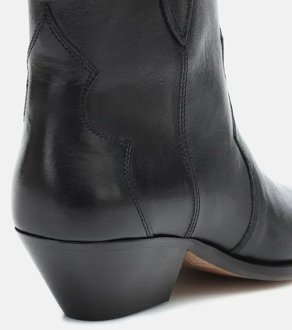 Isabel Marant Étoile Dewina Leather Ankle Boots - Black