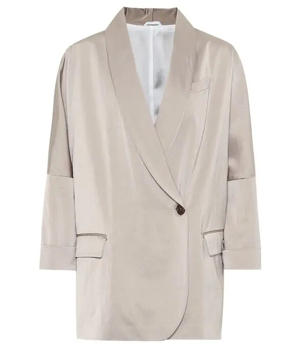 Brunello Cucinelli Satin Blazer