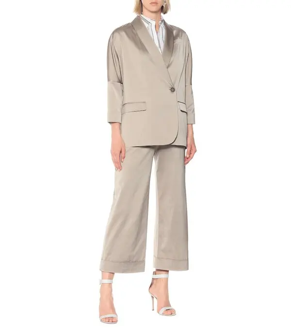 Brunello Cucinelli Satin Blazer