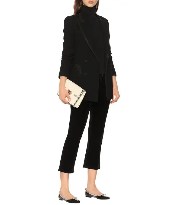 Valentino Garavani Rockstud Patent Leather Ballet Flats - Black