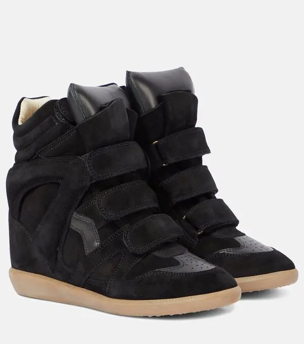Isabel Marant Bekett Leather And Suede Sneakers