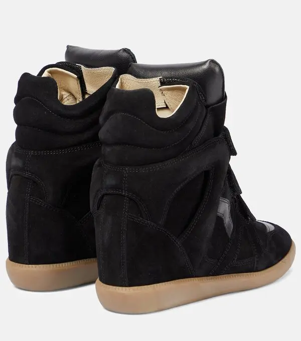 Isabel Marant Bekett Leather And Suede Sneakers