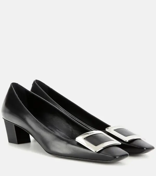 ROGER VIVIER Belle Vivier Leather Pumps - Black