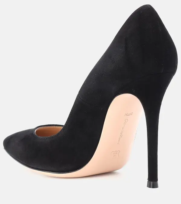 GIANVITO ROSSI 105 Suede Pumps