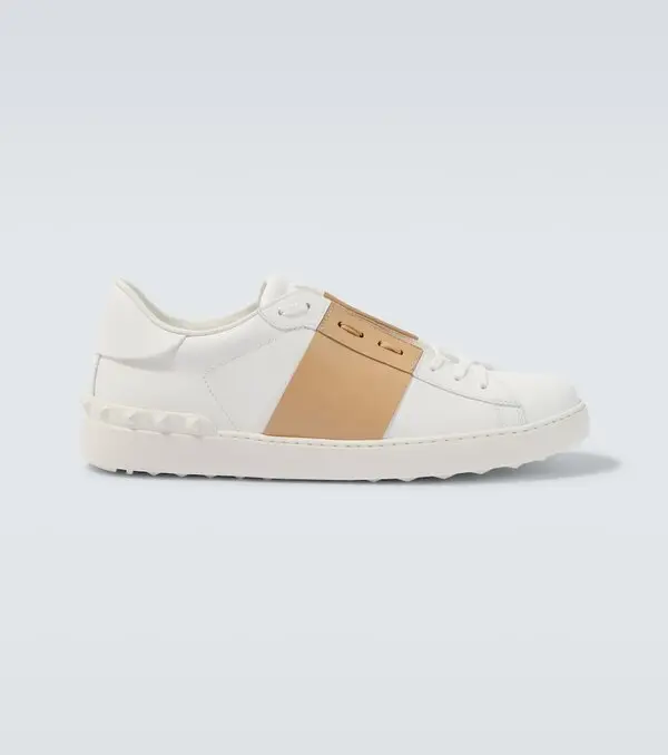 Valentino Garavani Open Leather Sneakers - White