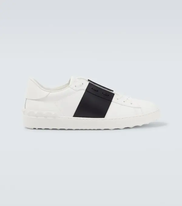Valentino Garavani Open Leather Sneakers - White