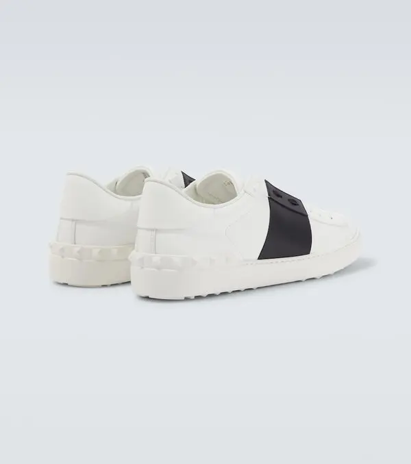 Valentino Garavani Open Leather Sneakers - White