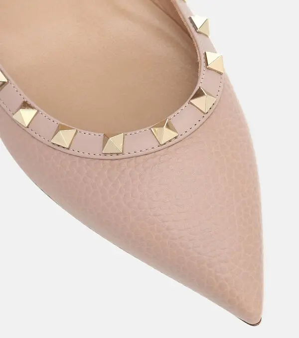 Valentino Garavani Rockstud Ballet Flats - Neutrals