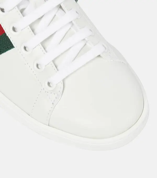Gucci Ace Leather Sneakers - White