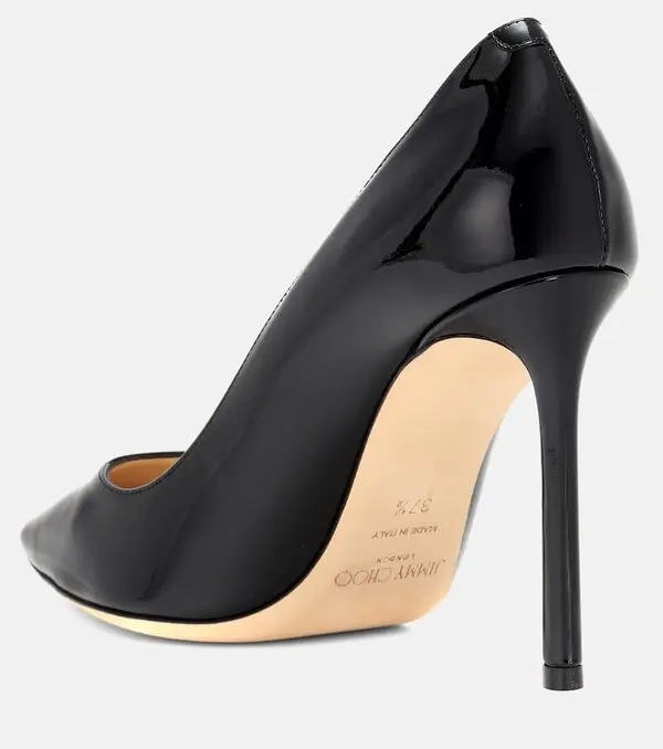 JIMMY CHOO Romy 100 Patent Leather Pumps